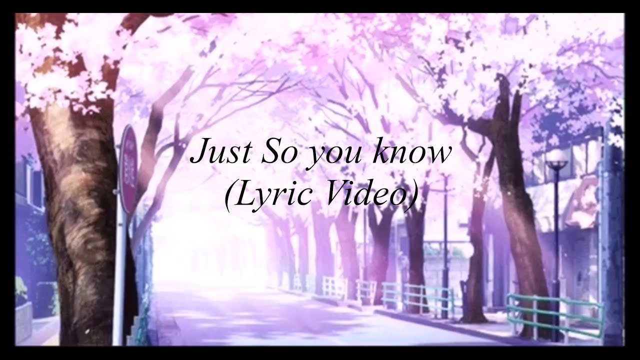 Just So You Know - Blacklite District - Lyric Video - YouTube