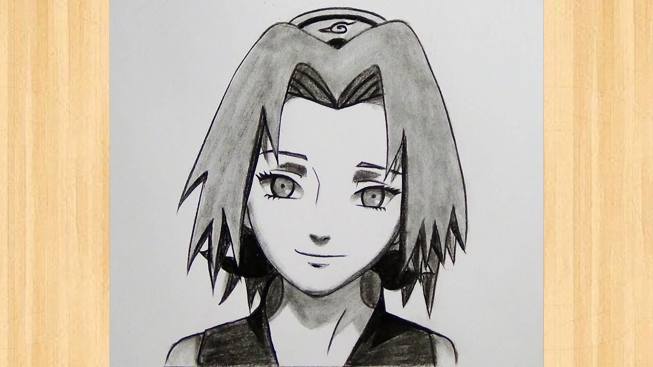How to draw Sakura from naruto | How to draw anime | Sakura Haruno ...
