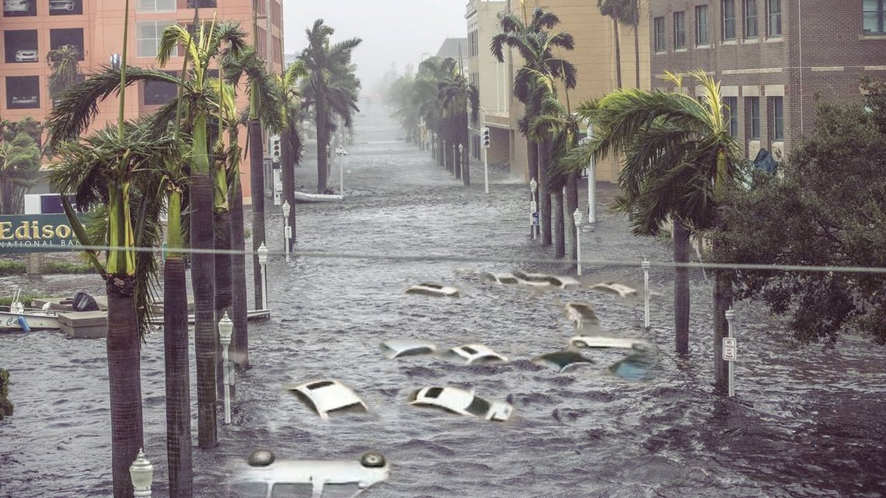 Florida streets flooding now! Major flooding strikes Miami and Fort ...