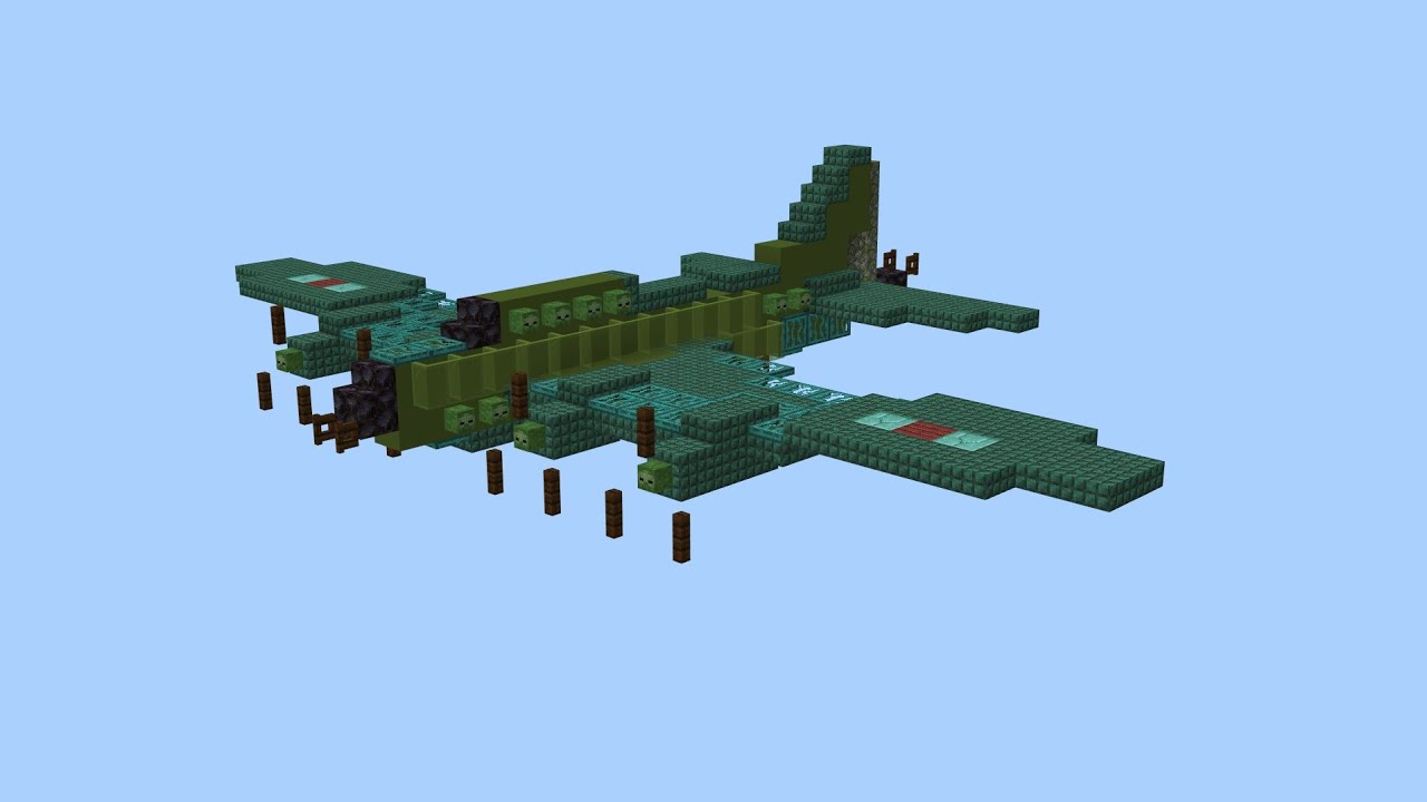 Minecraft Boeing B-17 "Flying Fortress" | 1:1 Scale WW2 Strategic Heavy ...