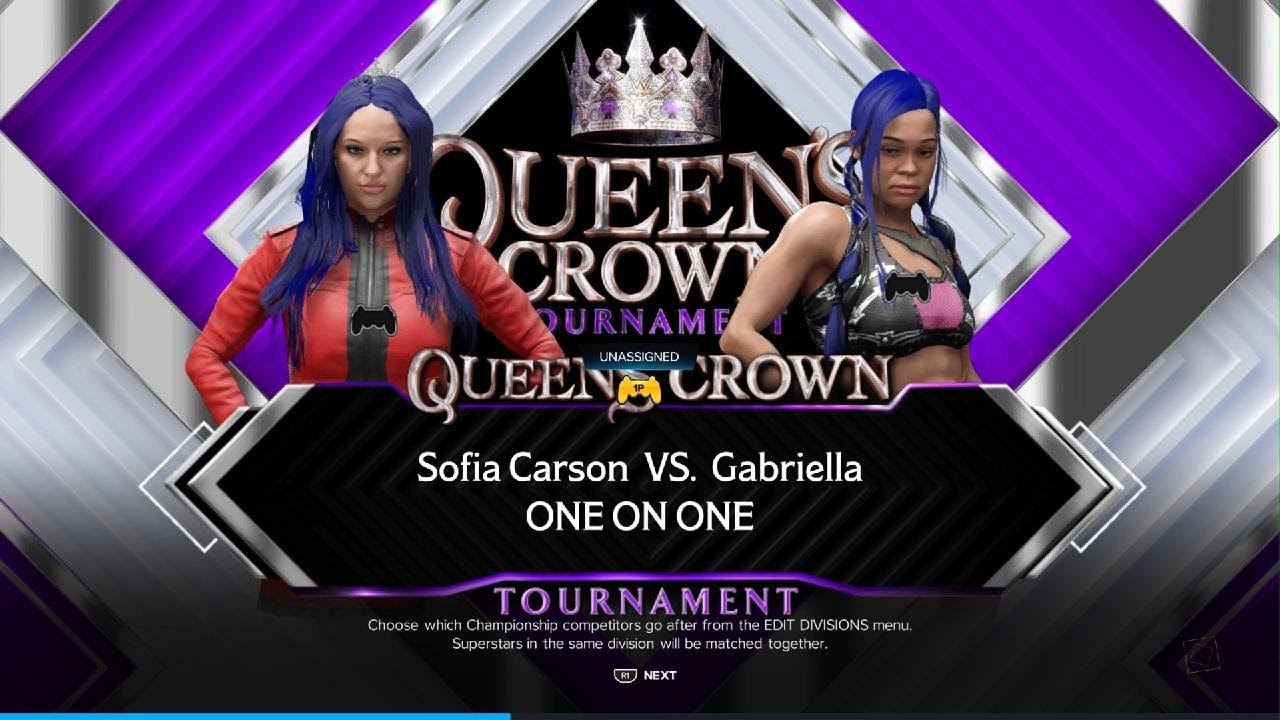 AWA womens takeover returns: Sofia Carson vs gabriella - YouTube