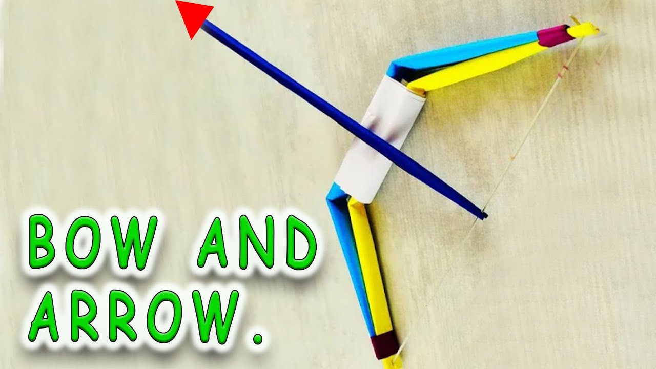 Paper bow and arrow | Arco y flecha de papel | Origami :) - YouTube