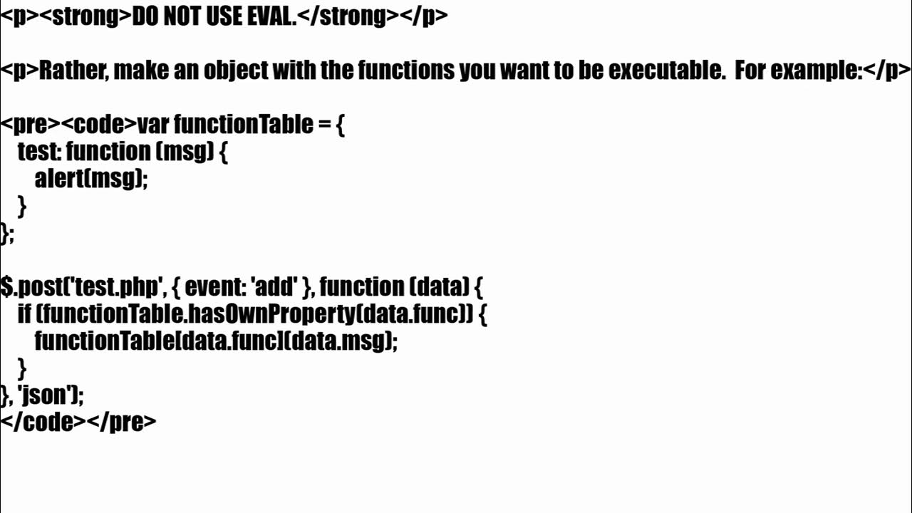 How to call JavaScript function from ajax return - YouTube