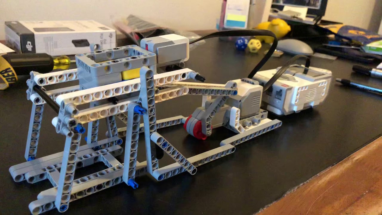 LEGO EV3 Rotary to Linear Motion 2 - YouTube