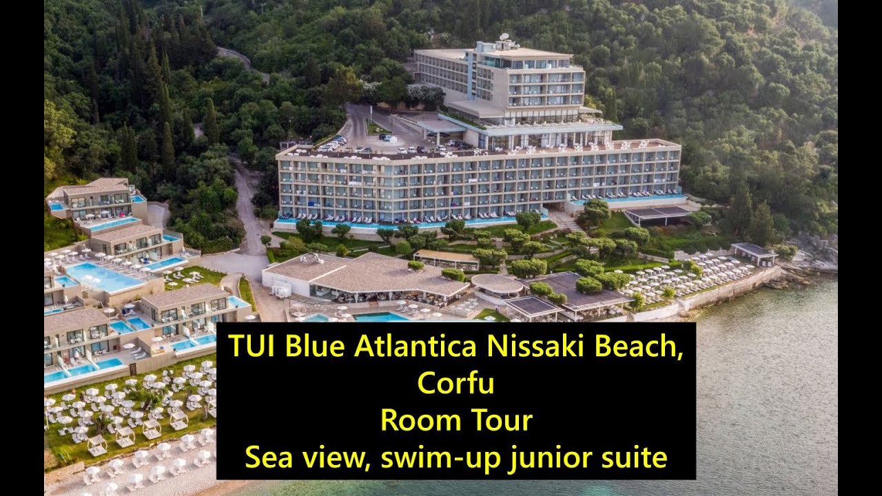 TUI Blue Atlantica Nissaki Beach Corfu Junior Suite Room Tour and Walk ...