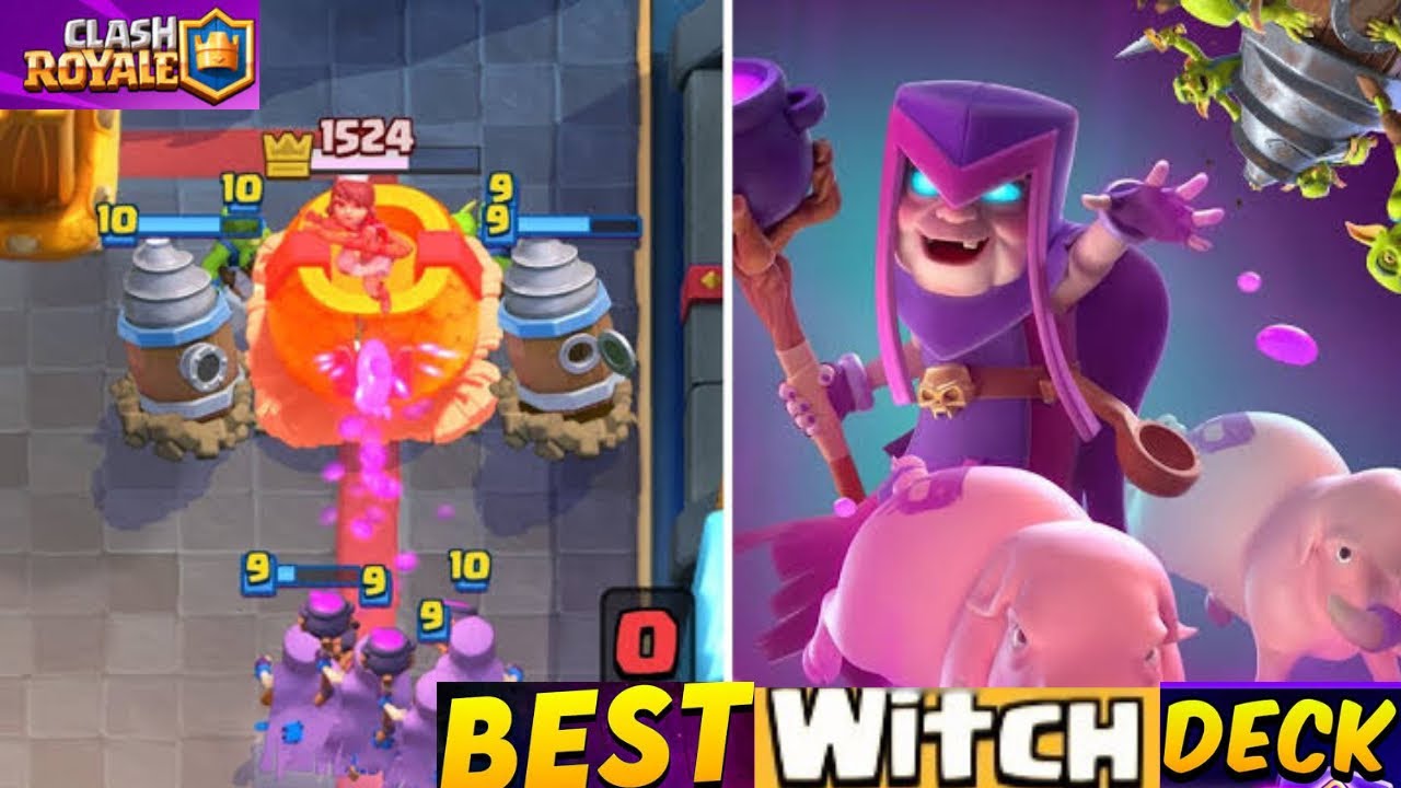 Best Witch Deck for Easy Wins in Clash Royale! - YouTube