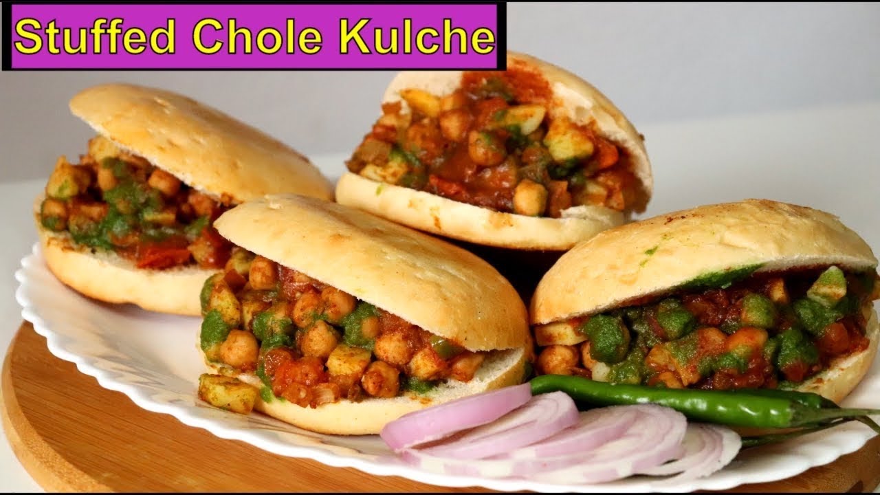 How to make stuffed Chole Kulche at Home with in 2 minutes | भरवे छोले ...