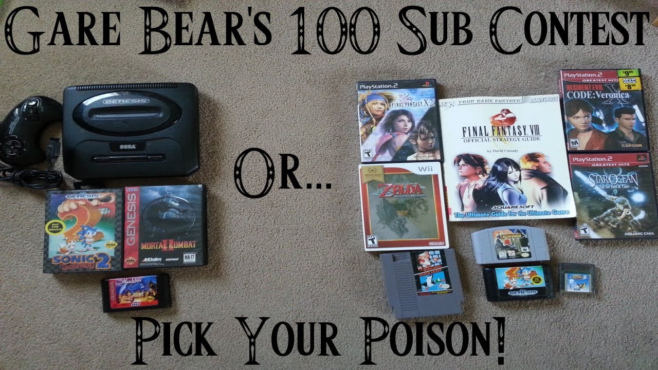Gare Bear's 100 Sub Contest!! - YouTube