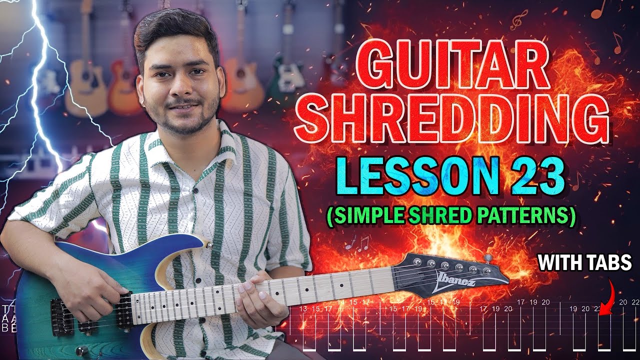 4 Simple Shred Patterns for Beginners (Part-2) | How to Shred on Guitar ...