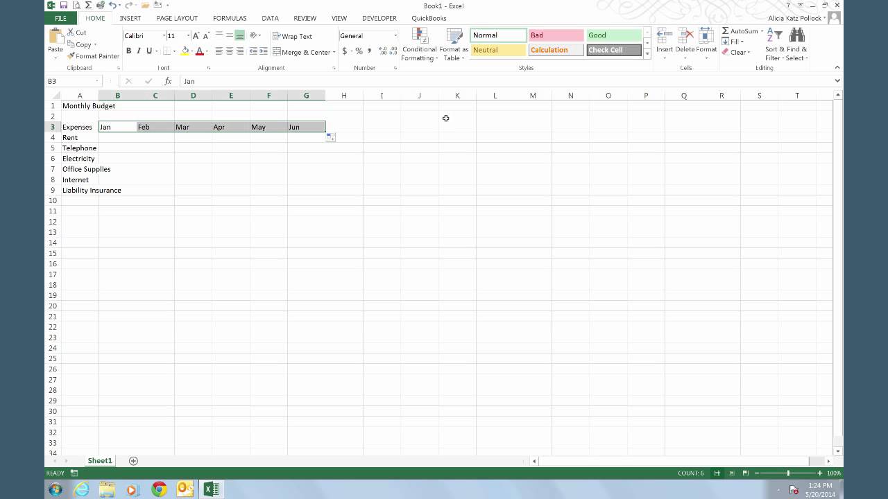 Learn Excel: The Autofill Handle - YouTube