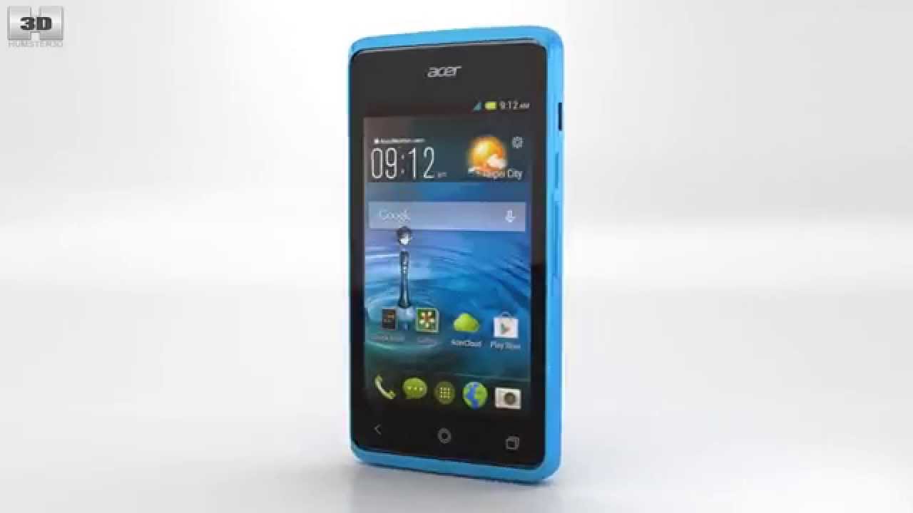 Acer Liquid Z200 Sky Blue 3D model by 3DModels.org - YouTube