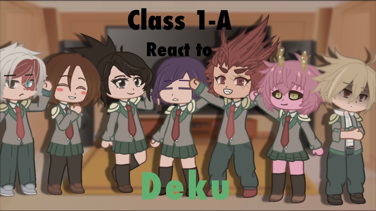 Class 1-A reacts to future Izuku Midoriya |Mha|Gacha Club| - YouTube