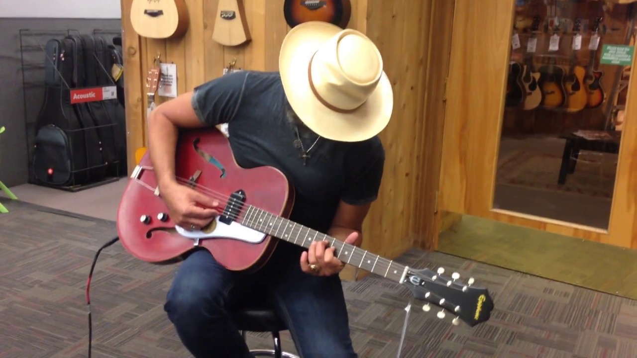 Rene Reyes playing an Epiphone Century guitar - YouTube