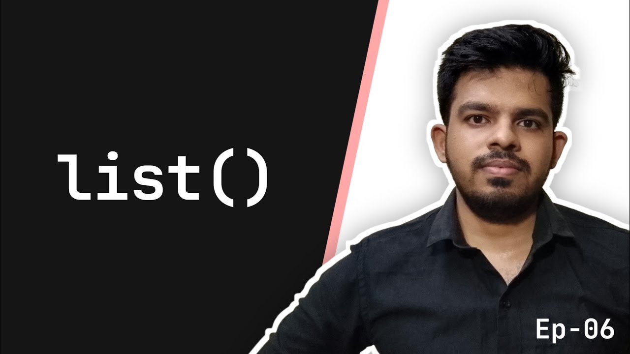 Ep06 - List and It's Operations (தமிழ்) | Python for Beginners Course - YouTube