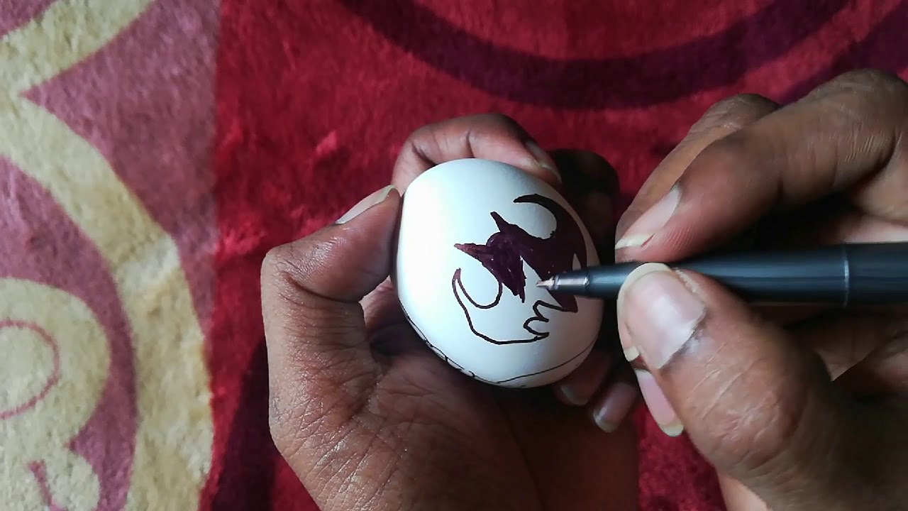 Simple Batman art on EGG ART - YouTube
