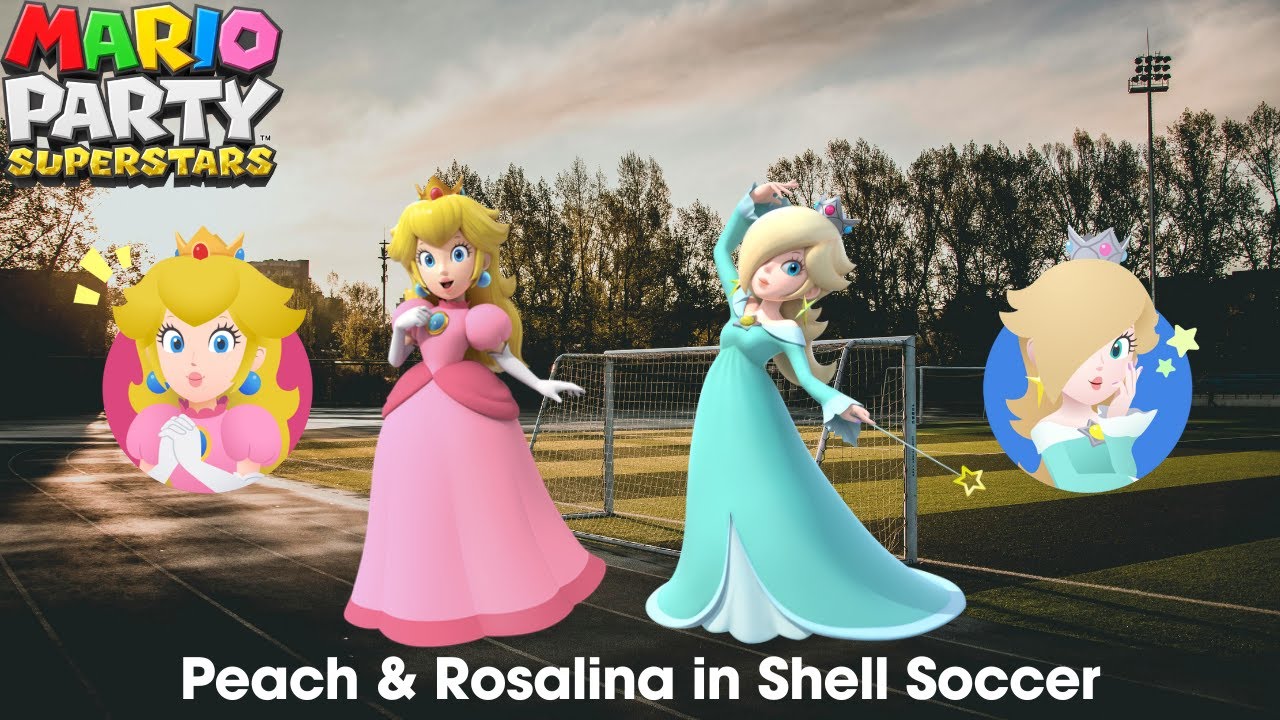 Mario Party Superstars - Peach & Rosalina in Shell Soccer - YouTube