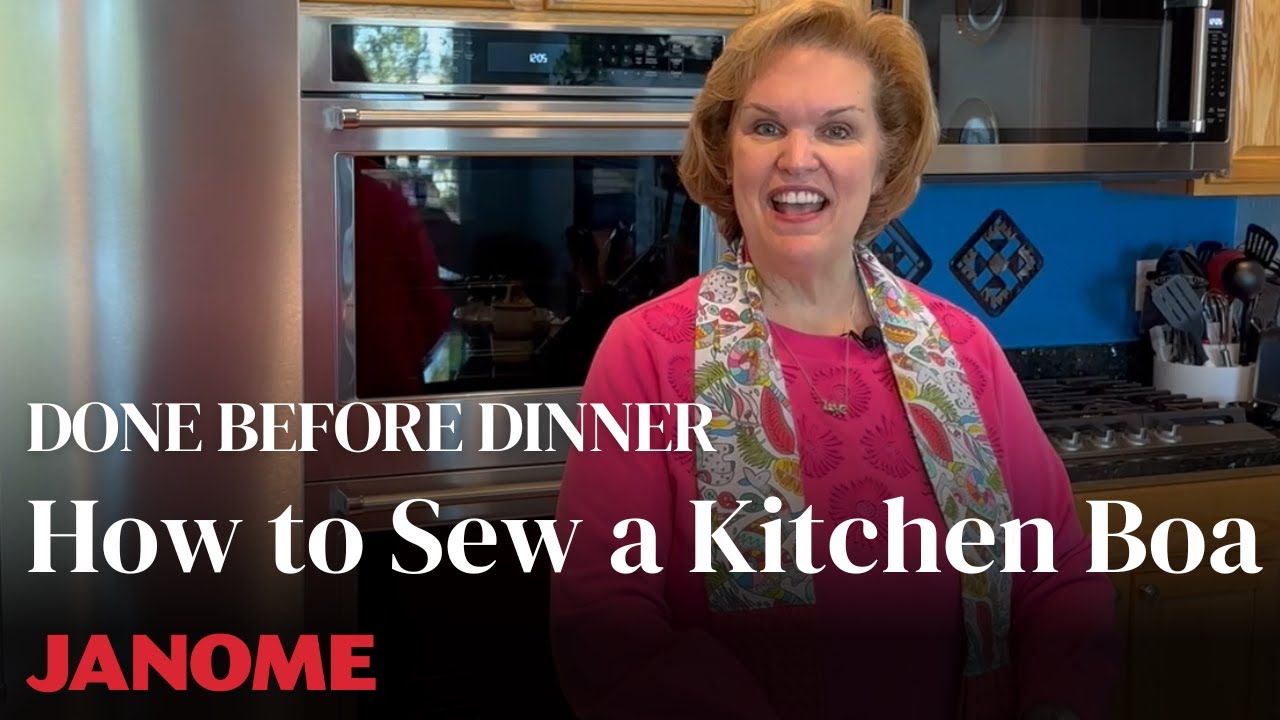 Done Before Dinner: How to Sew a Kitchen Boa - YouTube