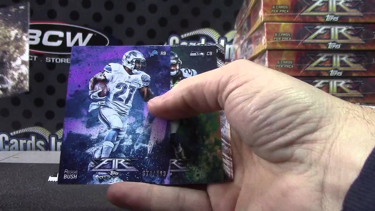 Jamal's 2014 Topps FIRE Football Hobby Box Break - YouTube