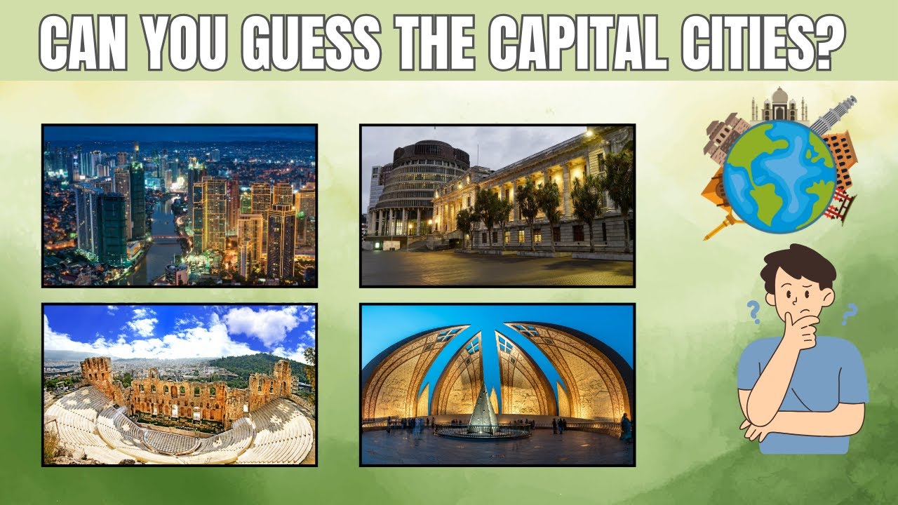 Can You Guess These 30 Capital Cities? - Geography Quiz Challenge ...