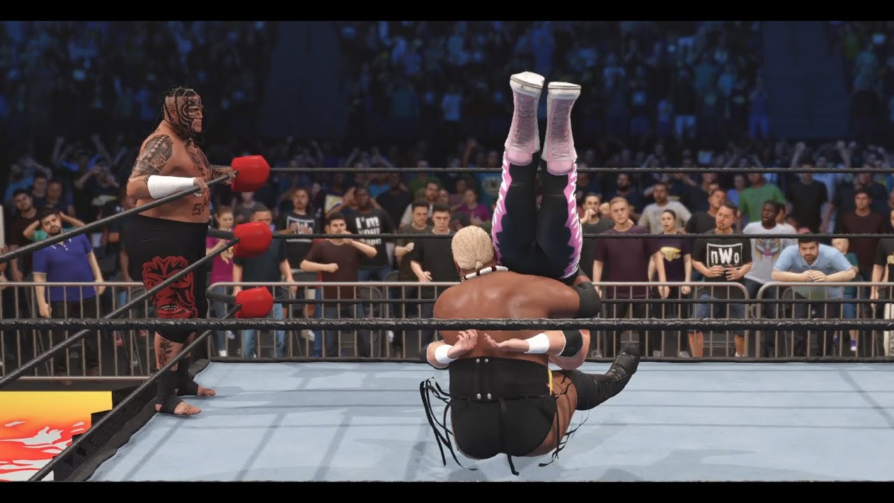 Rikishi and Umaga vs. The Hart Foundation //// WCW Nitro - YouTube