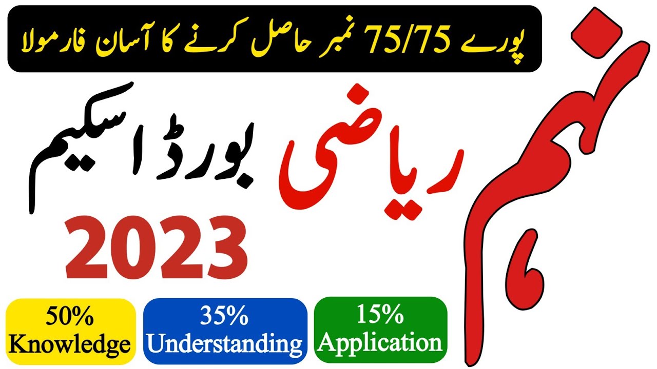 9th Class Math Pairing Scheme 2023 - Math Scheme 9th Class 2023 - Waqas ...