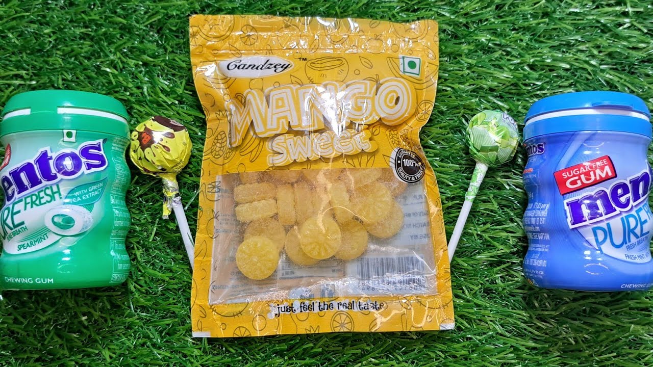 Mentos pure fresh gum vs Mango 🥭 Sweet 😋 unboxing #youtubeshorts # ...