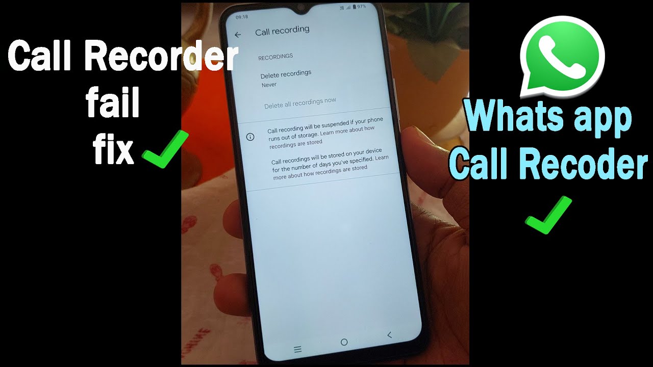 Can't Record Calls - Android 12,13.14 fix, WhatsApp Cal recorder 100% ...