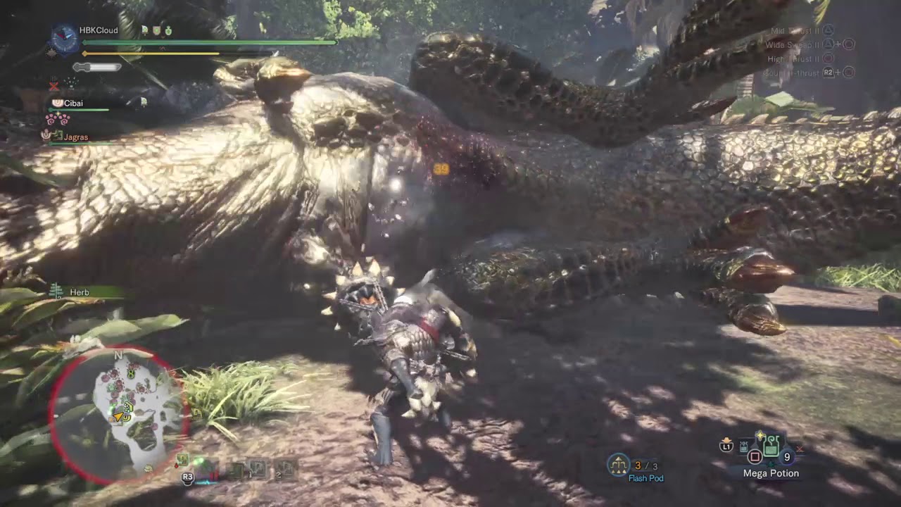 Monster Hunter World Lance first try - YouTube