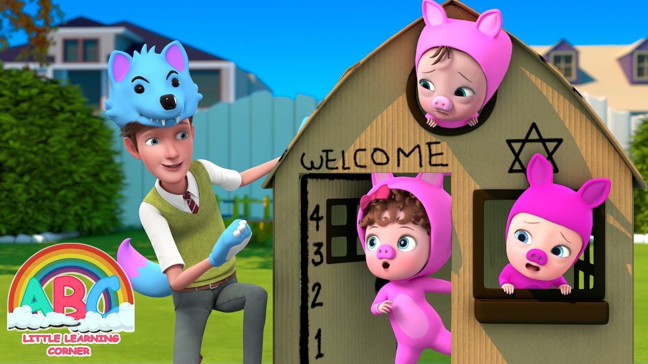 Three Little Pigs Again| Nursery Rhymes & Kids Songs | Abc Little ...