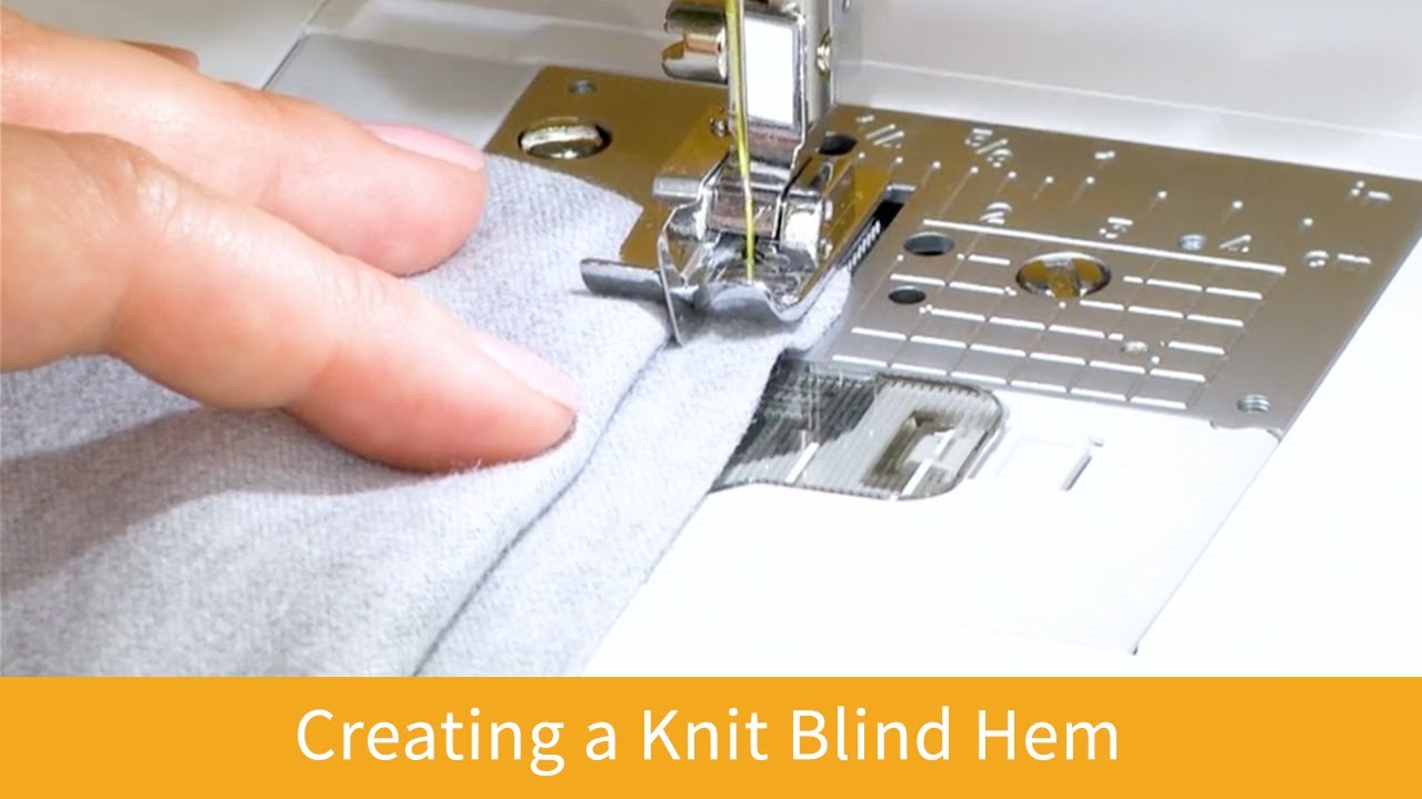 How to Create a Blind Hem on Knit Fabric with the Baby Lock Brilliant ...