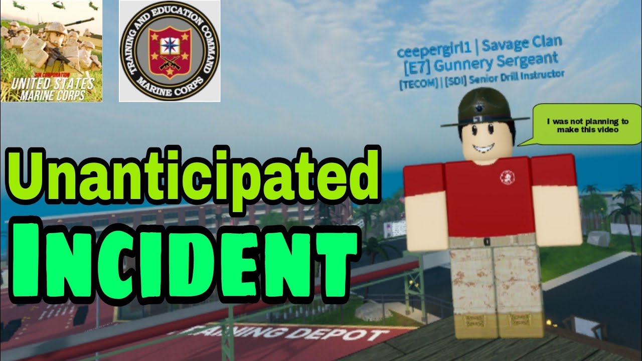 Something Unexpected happened on USMC | Roblox United States Marine ...