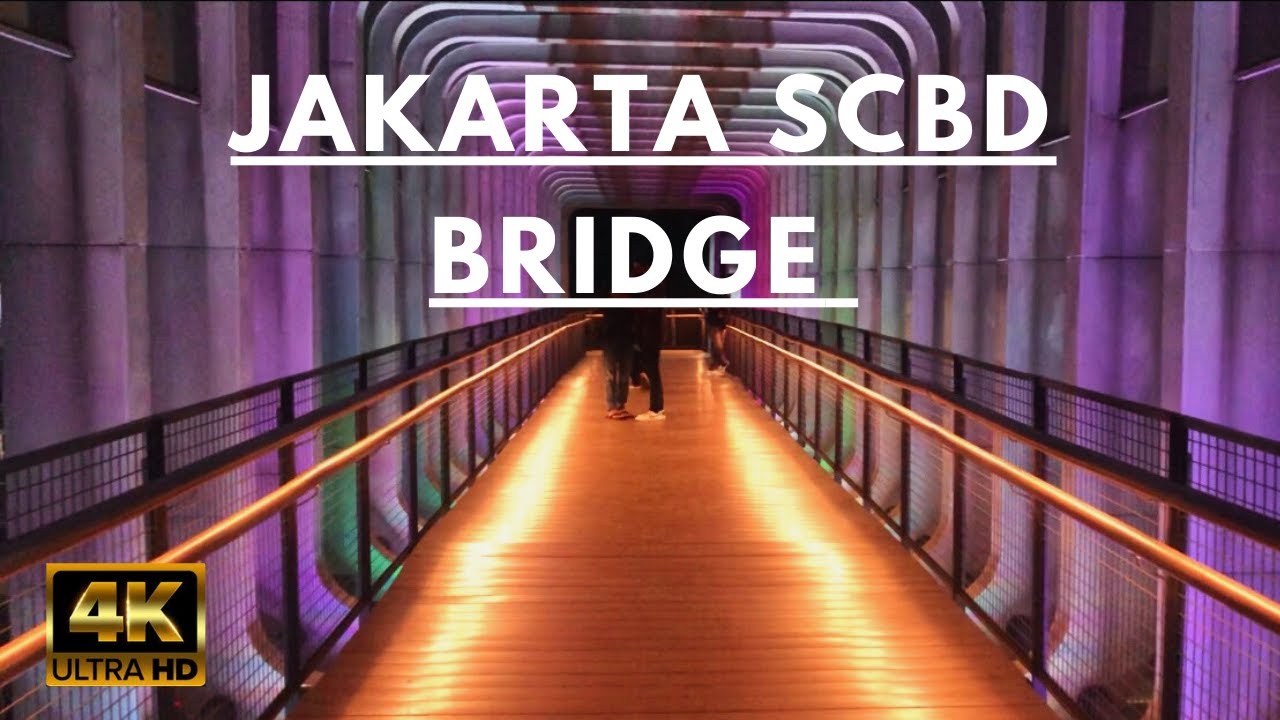 🇲🇨Jakarta Renovated Pedestrian Crossing Light Up Bridge,SCBD Explore ...
