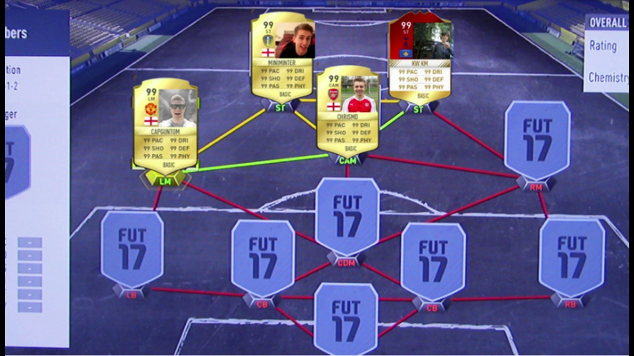 YOUTUBERS FUT 17 DRAFT - YouTube