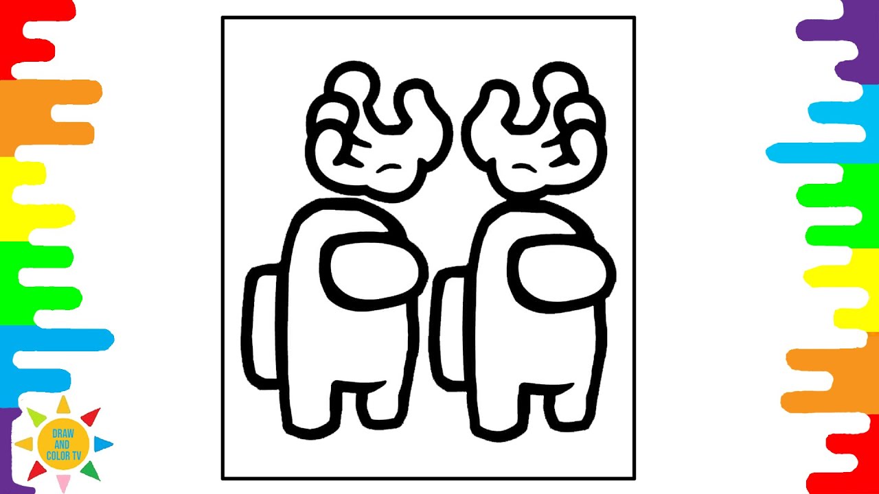 Among US Coloring Pages | Among Us And Their Big Hands Coloring ...