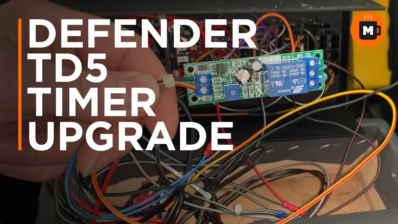 Land Rover Defender TD5 Deployable step compressor timer fitted - YouTube