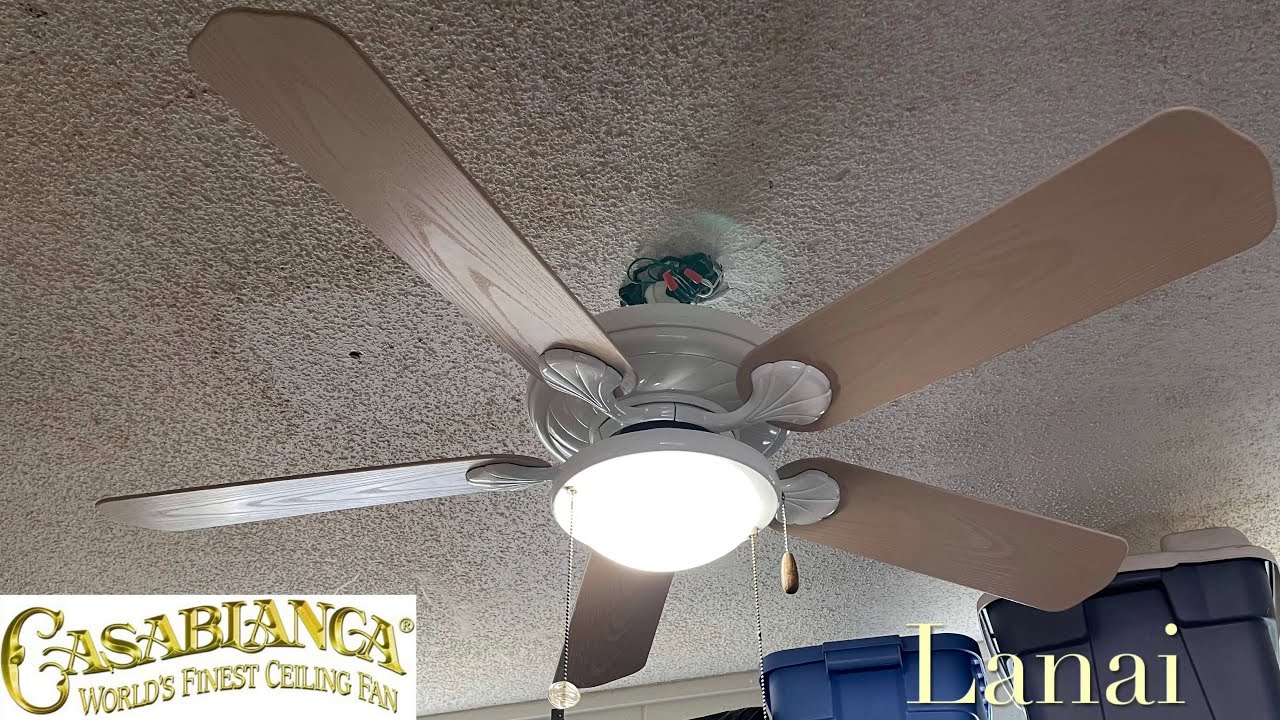From the Archives: 53" Casablanca Lanai Ceiling Fan (Snow White, 2-3 ...