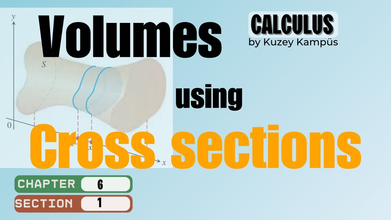 📗 Calculus Konu Anlatımı | Bölüm 6.1 Volumes Using Cross Sections ...