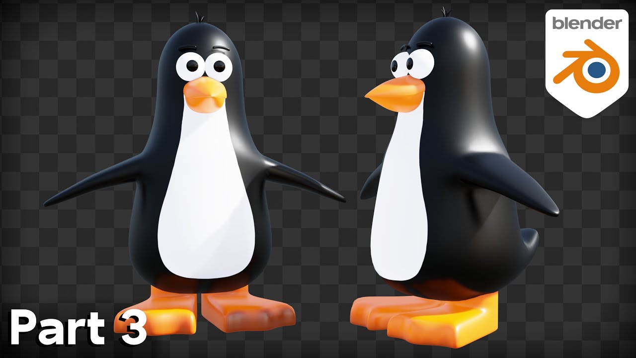 Character Creation for Beginners - Part 3 - Stylized Penguin (Blender ...