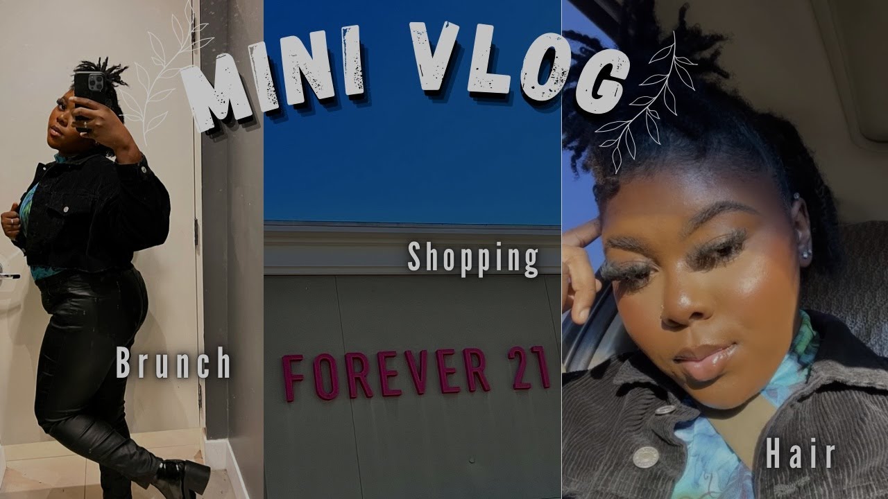 mini vlog | shop with me, hair retwist, school, and brunch - YouTube