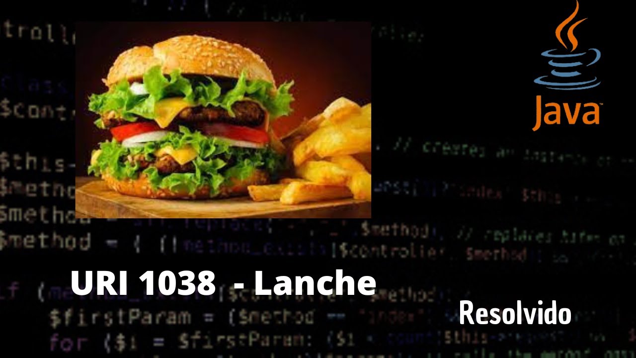 Lanche (URI 1038) - Exercício resolvido em Java - Beecrowd - YouTube