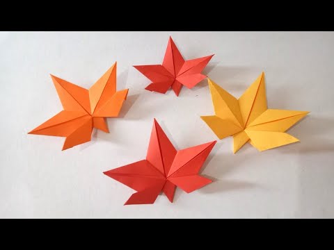 How To Make a Maple leaf Origami | DIY Maple Leaf - YouTube