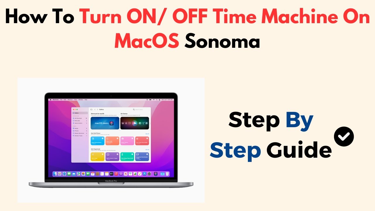 How To Turn ON/OFF Time Machine On MacOS Sonoma - YouTube