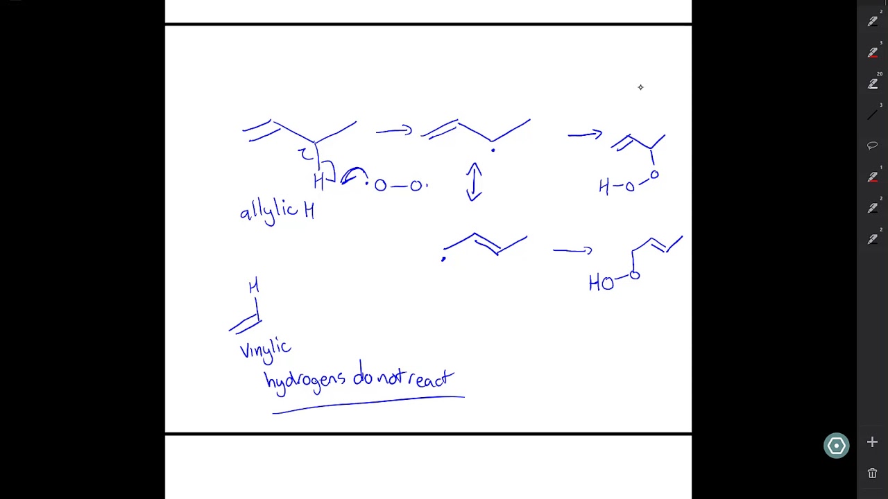 oxidation of allylic and benzylic positions - YouTube
