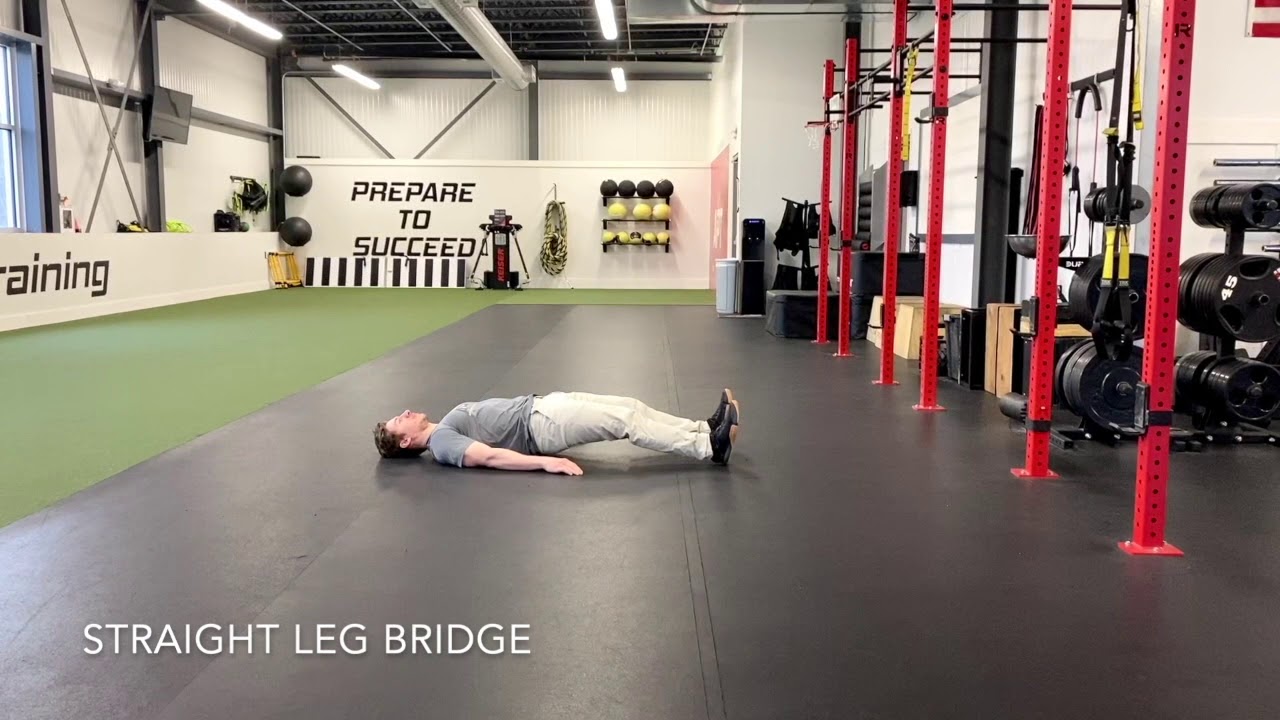 STRAIGHT LEG BRIDGE - YouTube