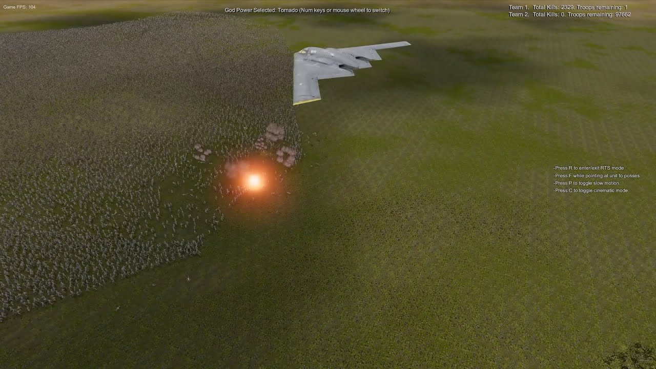 B2 bomber vs Zombie horde (sound fixed) (voiced) - Battle 058 in ...