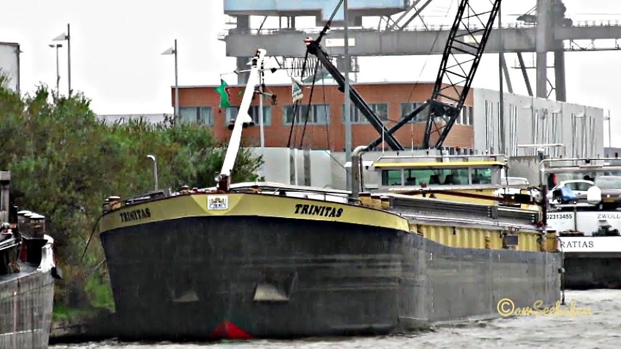 GMS TRINITAS PE4451 MMSI 244670249 Emden river barge inland cargo ship ...