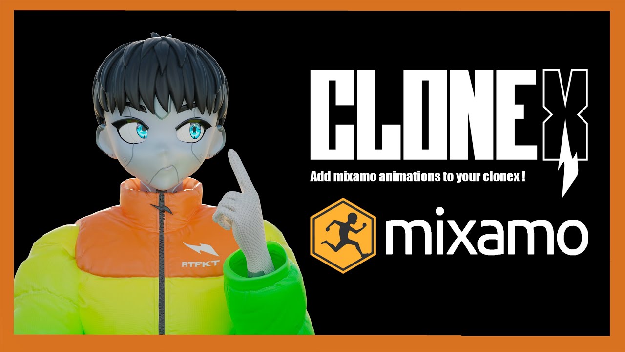 Tutorial: Add mixamo animations to your clonex with facial expressions ! - YouTube
