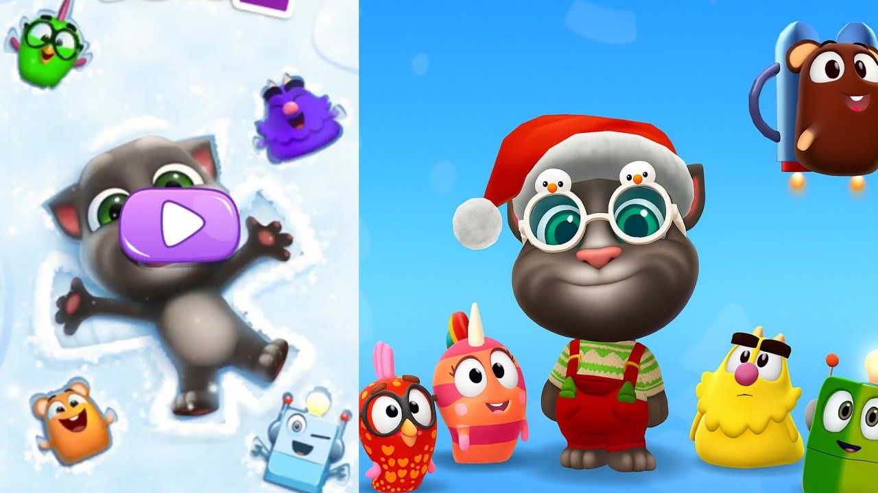 🎅 Talking Tom Christmas Adventure | So Cute!, Talking Tom Winter Fun ️# ...