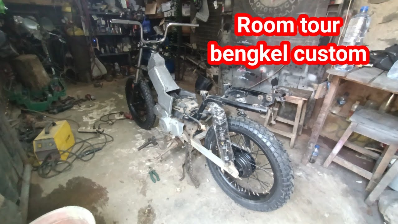 Room tour bengkel custom mungil @blackbarchannel - YouTube