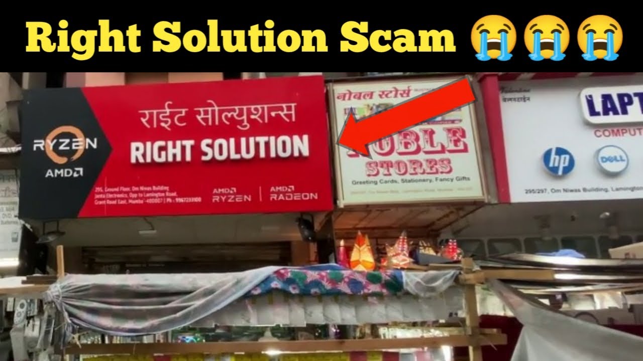 "RIGHT SOLUTION" is Scammer.. 😱😭😭 || RIGHT SOLUTION graphic card scam ...